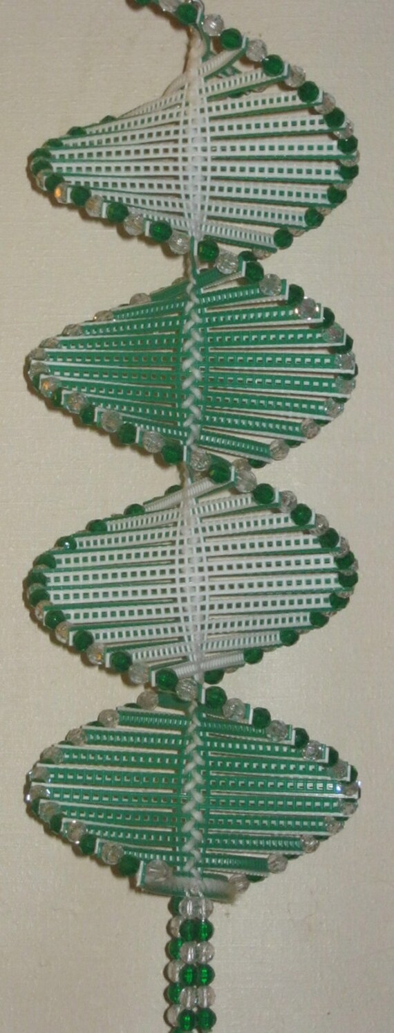 Items Similar To Wind Spinner Made With Plastic Canvas And Beads On Etsy