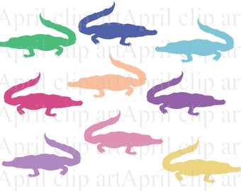 Alligator clipart | Etsy