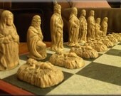 Items similar to Christian Biblical Chess Set - Jesus, Mary, Joseph, St ...