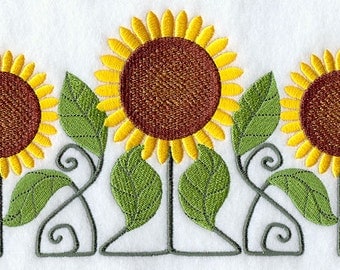 Sunflower embroidery | Etsy