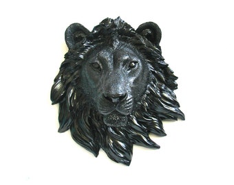 Fake lion head | Etsy