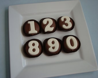 Popular items for chocolate numbers on Etsy