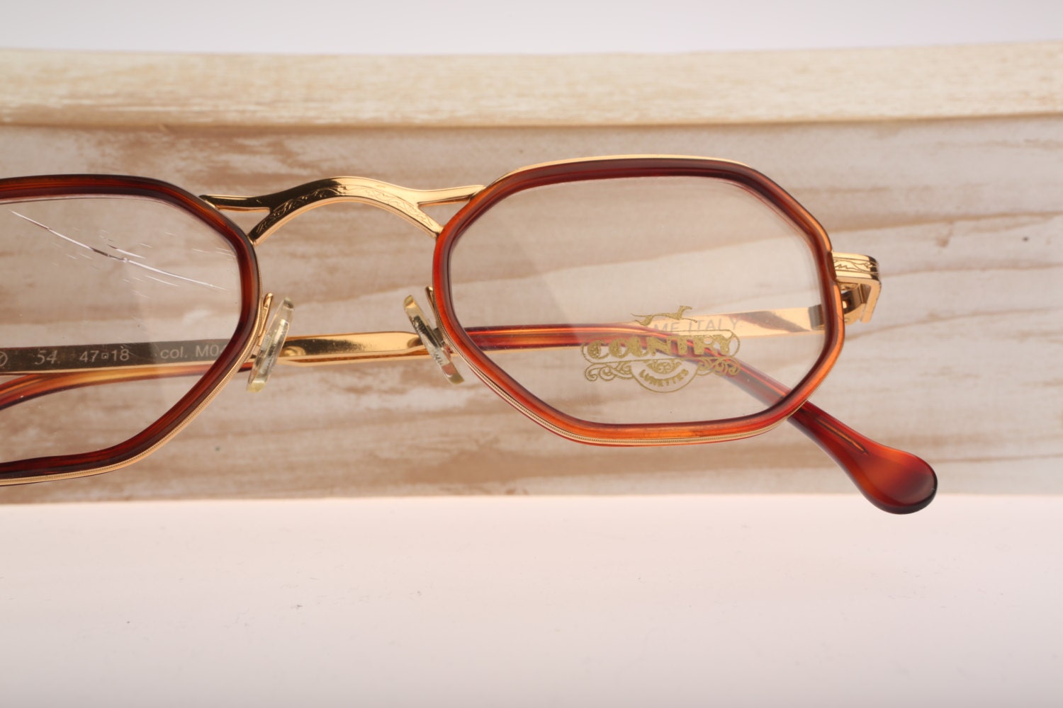 Country 54 / Vintage square eyeglasses / Rare / NOS / 90s designer ...
