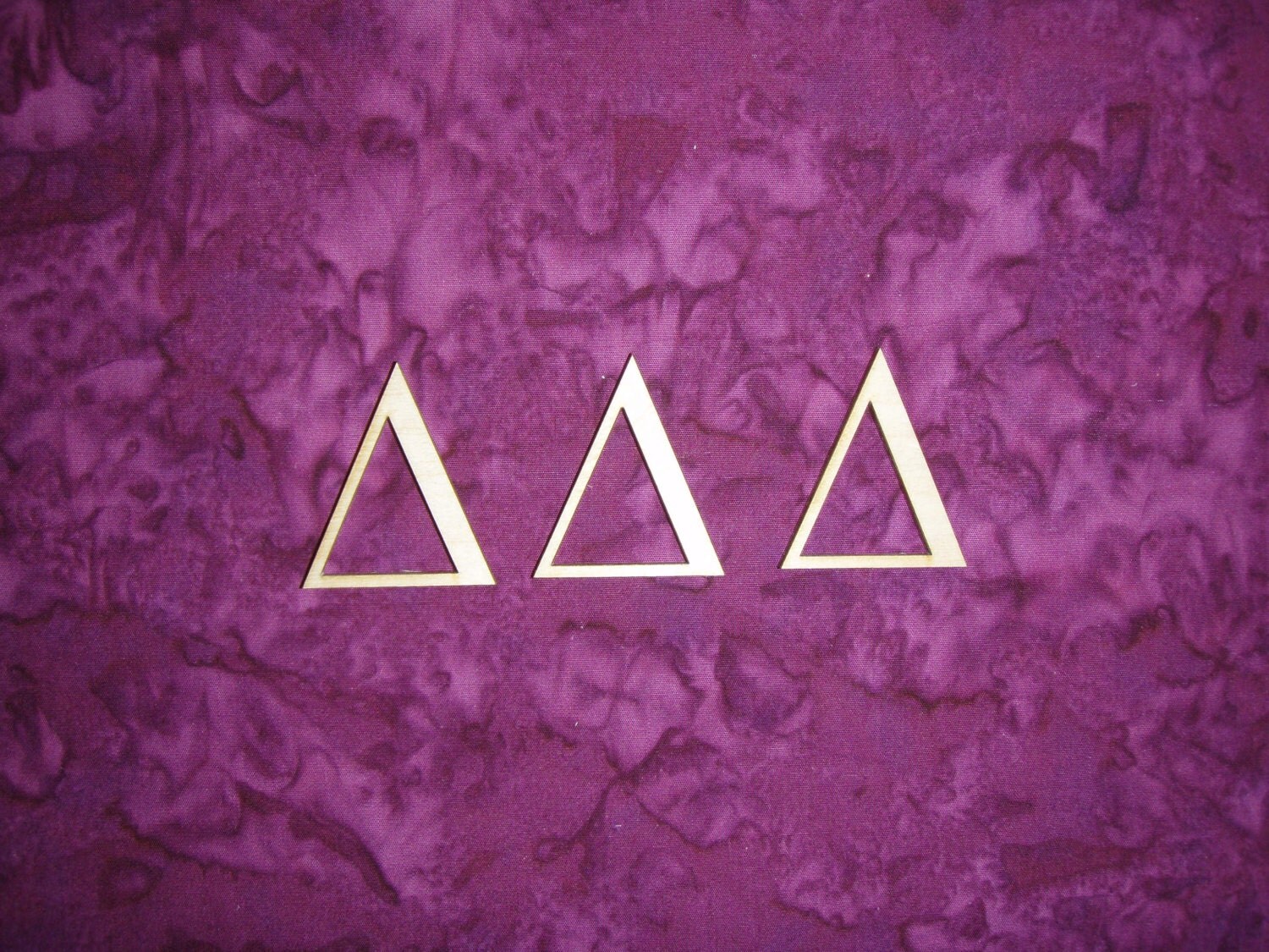 Greek Letter Delta Symbol Unfinished Wooden by ArtisticCraftSupply