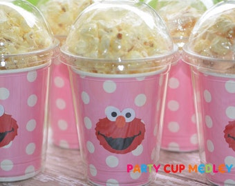 Elmo Birthday Party Cups-Popcorn Box-Set of 10