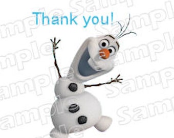 Popular items for olaf thank you on Etsy