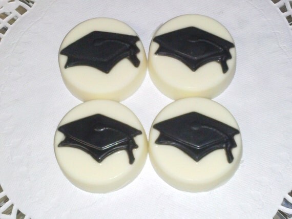 Graduation Chocolate covered Oreos High by DeliciouslyChocolate