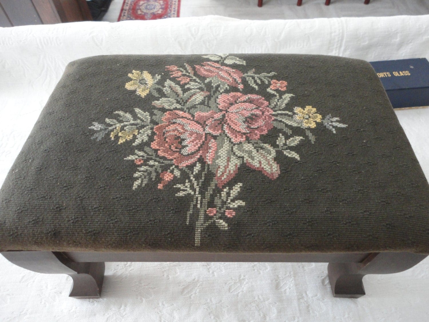 Electric Heated Needle Point Foot Stool – Haute Juice