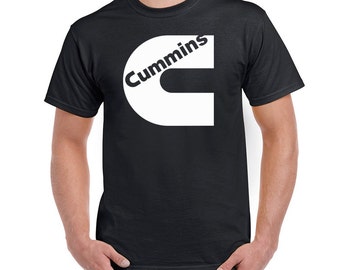 Cummins Logo T-shirt Dodge Ram Diesel Turbo Engine 4x4 Truck Tee Size S-6XL