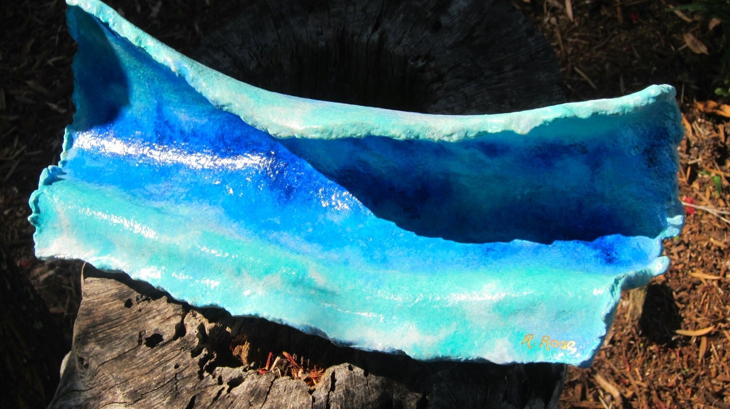 Ceramic Wave Sculpture You Are So Beautiful by RobinRoseWaves