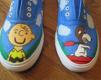 Unique charlie brown shoes related items | Etsy