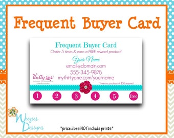Popular items for frequent buyer card on Etsy