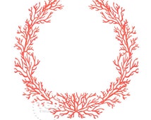 Popular items for coral frame on Etsy