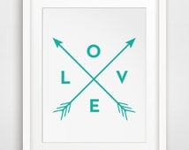 Unique teal arrow related items | Etsy