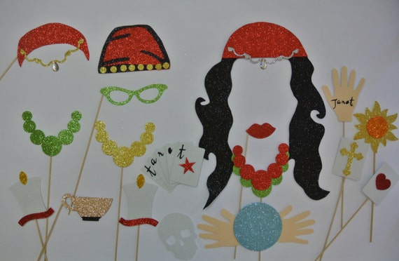 Items similar to Gypsy Wedding Photo Booth Props Tarot Reading Tea ...