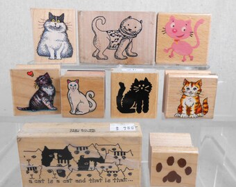 Popular items for cat stamp on Etsy