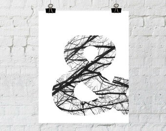 Tree branch letters | Etsy