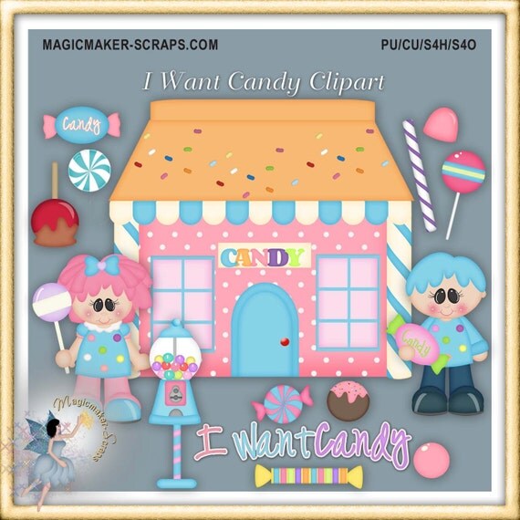 I Want Candy Clipart