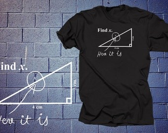 Find X Here It Is T Shirt Funny Geeky Tshirt Math Tees