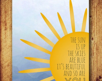 Popular items for sun is up on Etsy