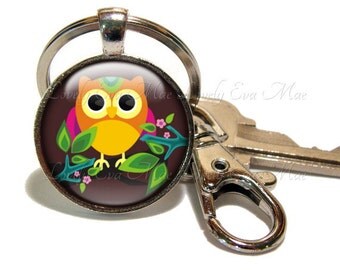 Owl key ring | Etsy