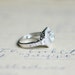 Cubic Zirconia Ring Sterling Silver Ring Vintage
