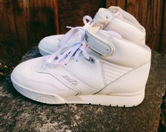 Early 1990's Vintage White Avia High Tops
