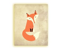 Popular items for fox room decor on Etsy