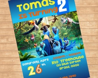 Popular items for rio invitation on Etsy