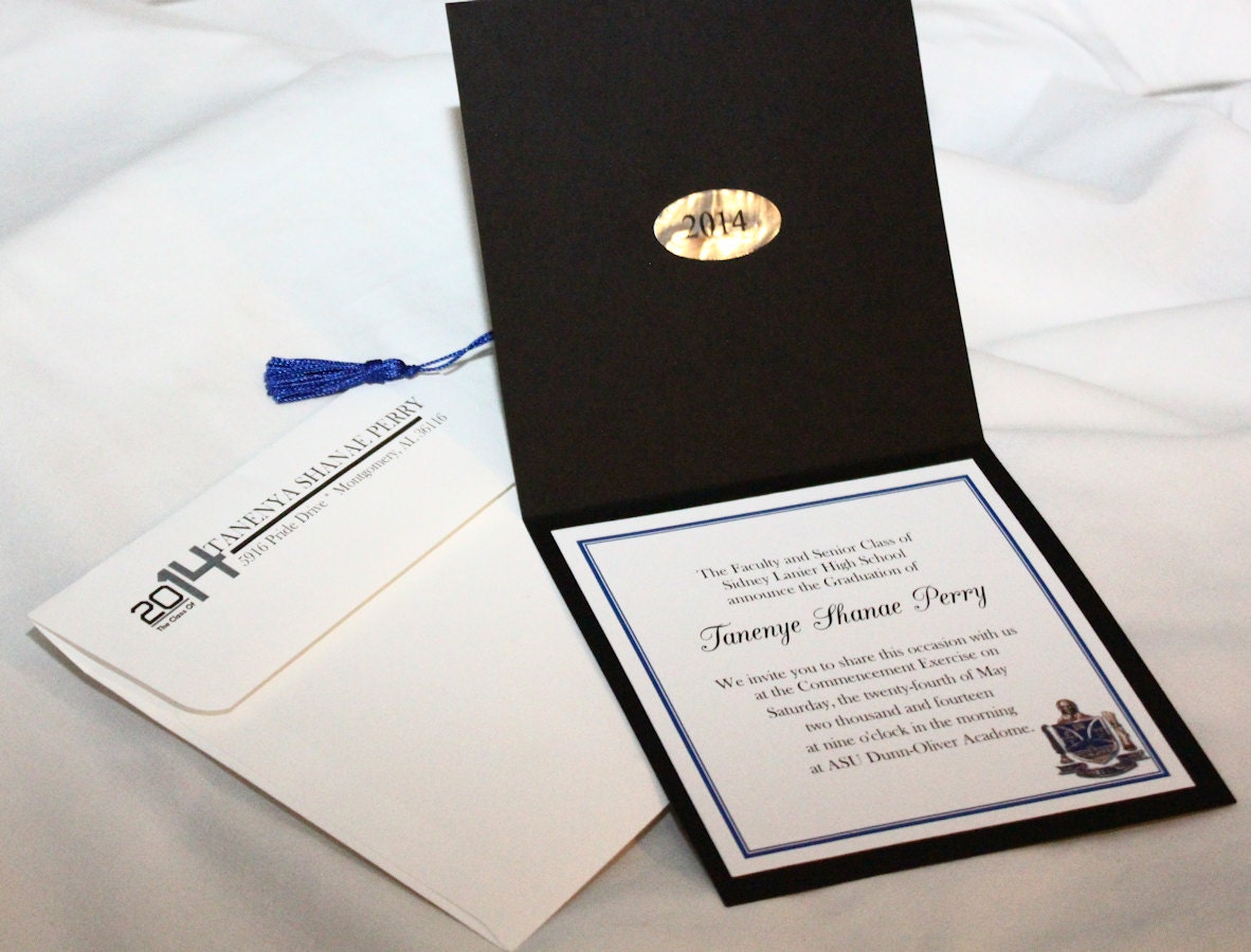 Graduation Cap Invitation Template