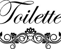 Popular items for french bathroom sign on Etsy