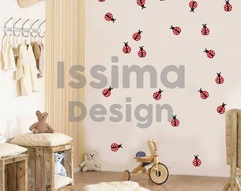Popular items for ladybug wall decals on Etsy