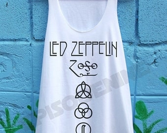 Led Zeppelin Shirt Led Zeppelin Loose Fit Tank Top Women Clothing Tunic ...