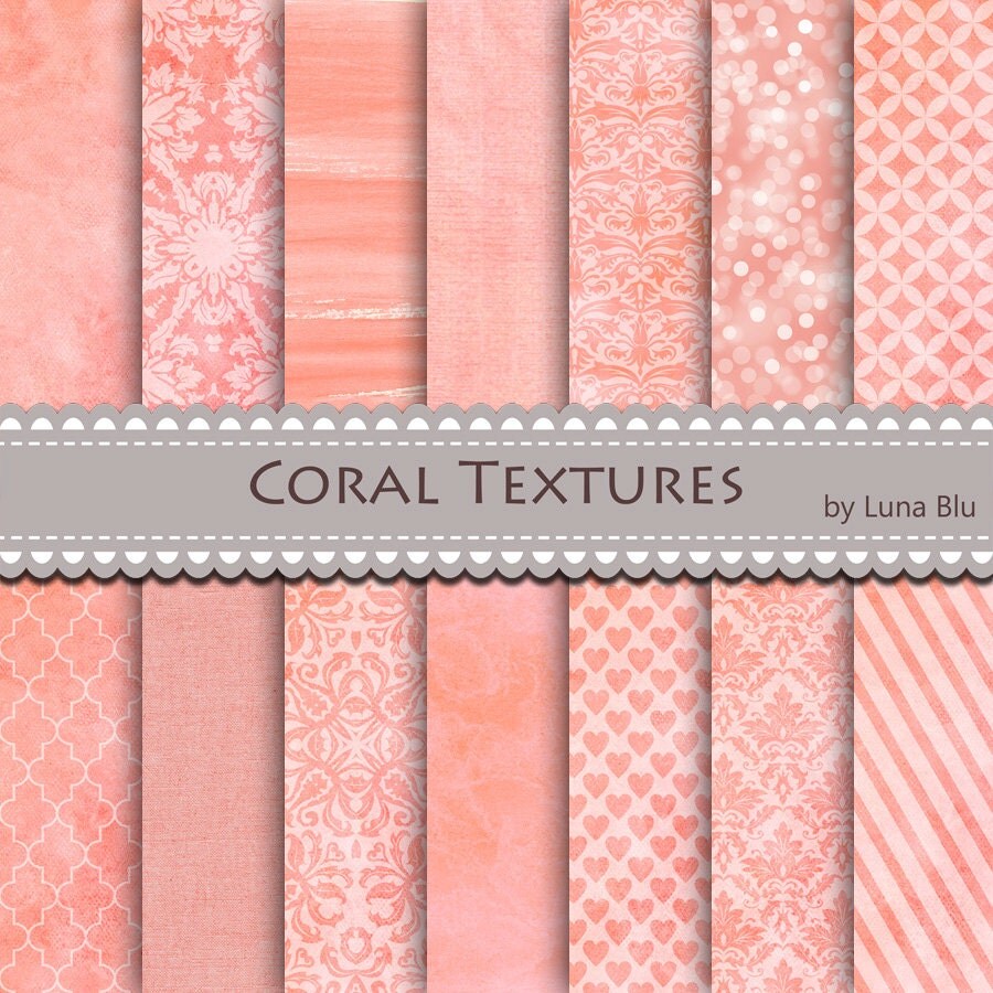 New Item added to my shop:Textured Digital Paper: “Coral Textures ...