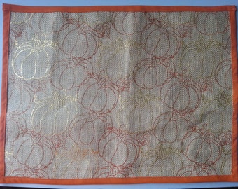 Popular items for pumpkin placemat on Etsy