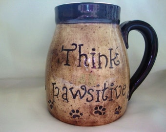 Popular items for think pawsitive on Etsy