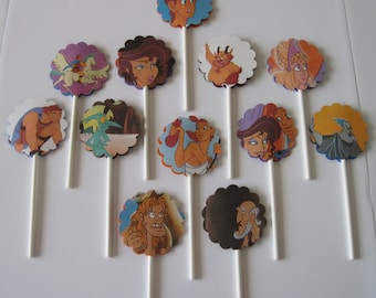 HERCULES - Disney Cupcake Toppers - Set of 12
