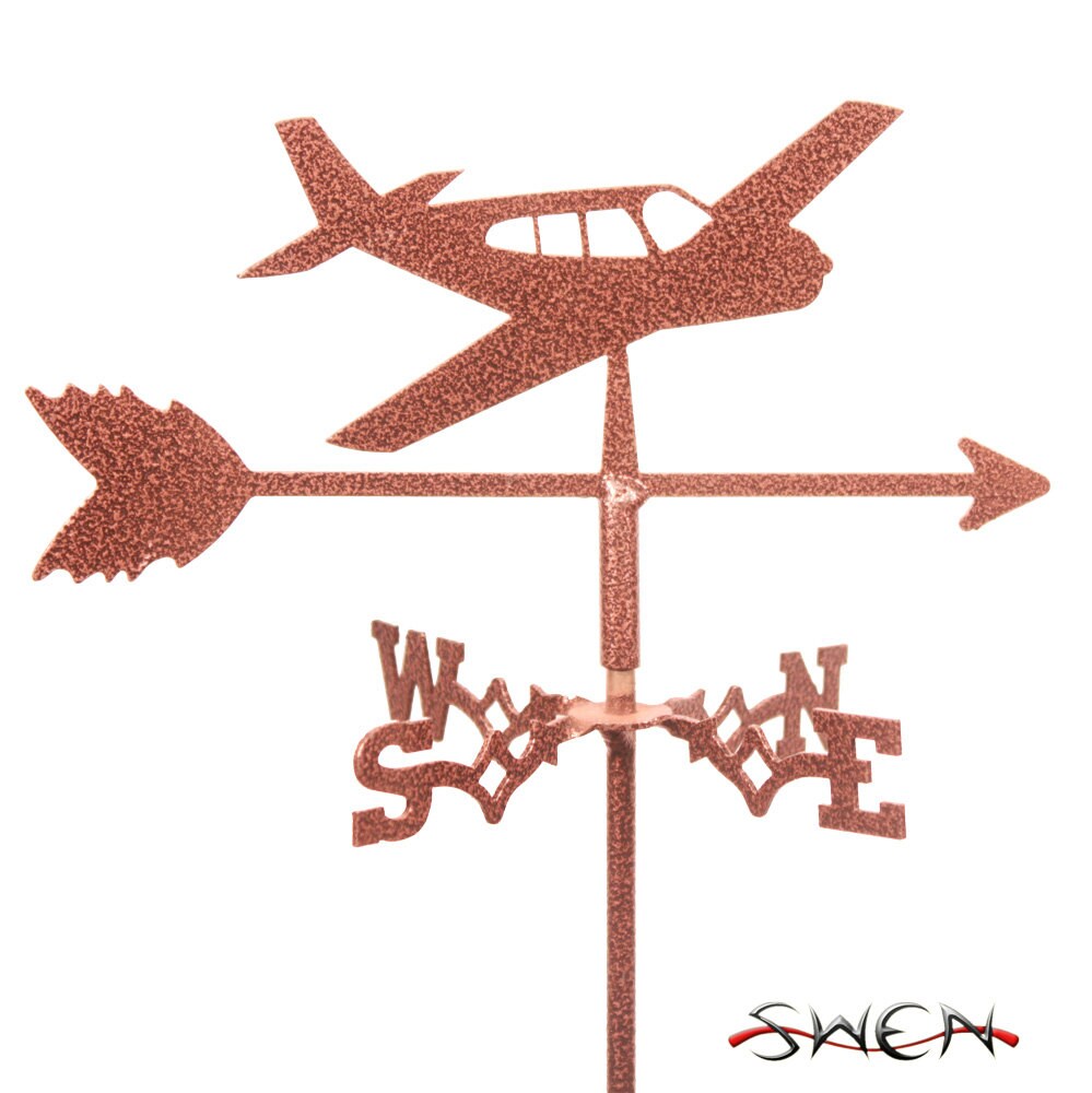 Mini Low Wing Airplane Flower Pot Weathervane NEW