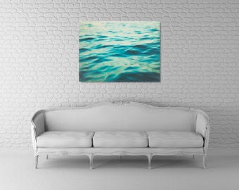 Blue canvas art | Etsy