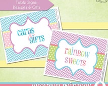 Popular items for rainbow party sign on Etsy