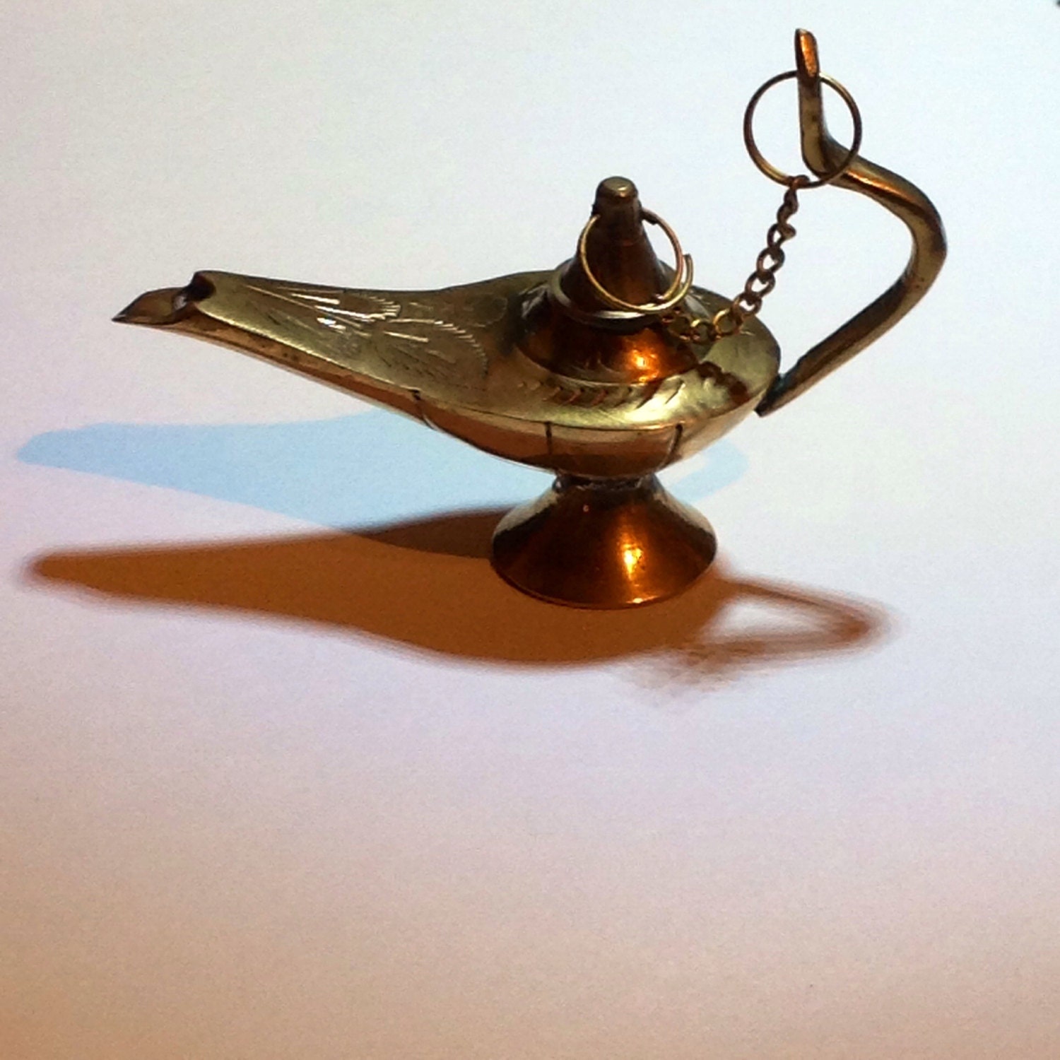 Vintage Mini Genie Lamp Oil Lamp Burnerincense Burner