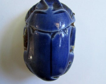 Popular items for blue scarab on Etsy