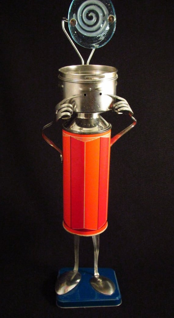 Items similar to The Amazing Hypnosis Robot Found Object Sculpture on Etsy