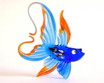 Popular items for glass fish figurine on Etsy
