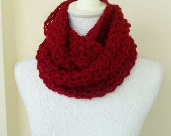 Popular items for ruby red scarf on Etsy