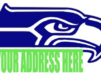 Seattle Seahawks Address Sign - Metal Art - Home Decor - Football Art ...