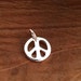 Peace Sign Silver Peace Sign Peace Sign Charm Peace Sign