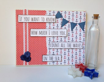 Canvas Quote - Nautical Nursery Decoration - Red White Blue - Baby ...