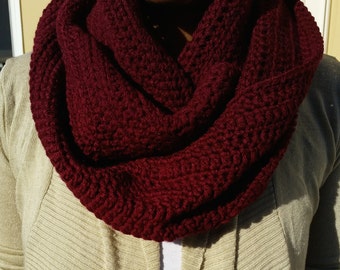 Burgundy scarf | Etsy