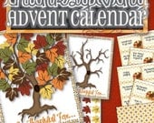 Items similar to Thanksgiving Advent Calendar with Thankful Prompt ...